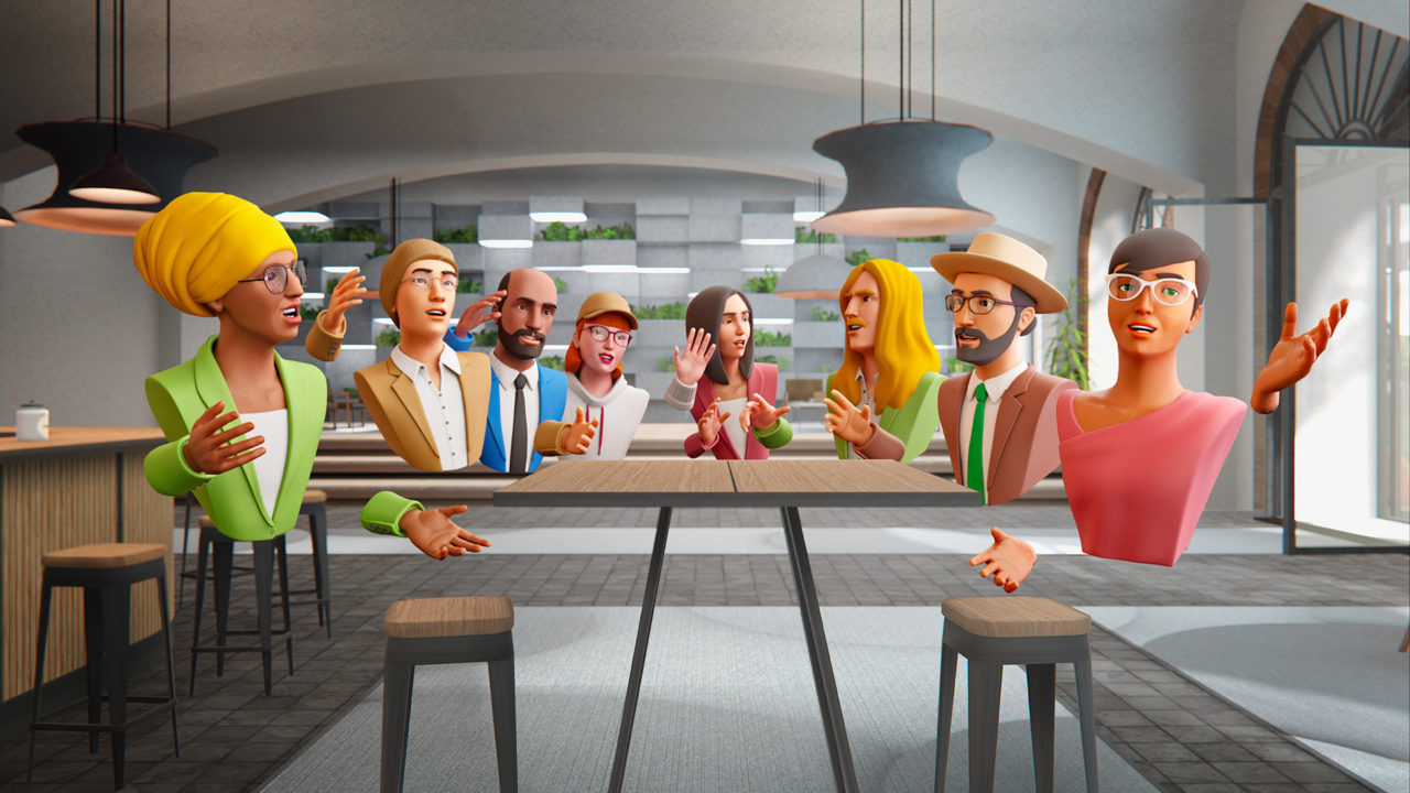 Virtual reality (VR) meeting platform